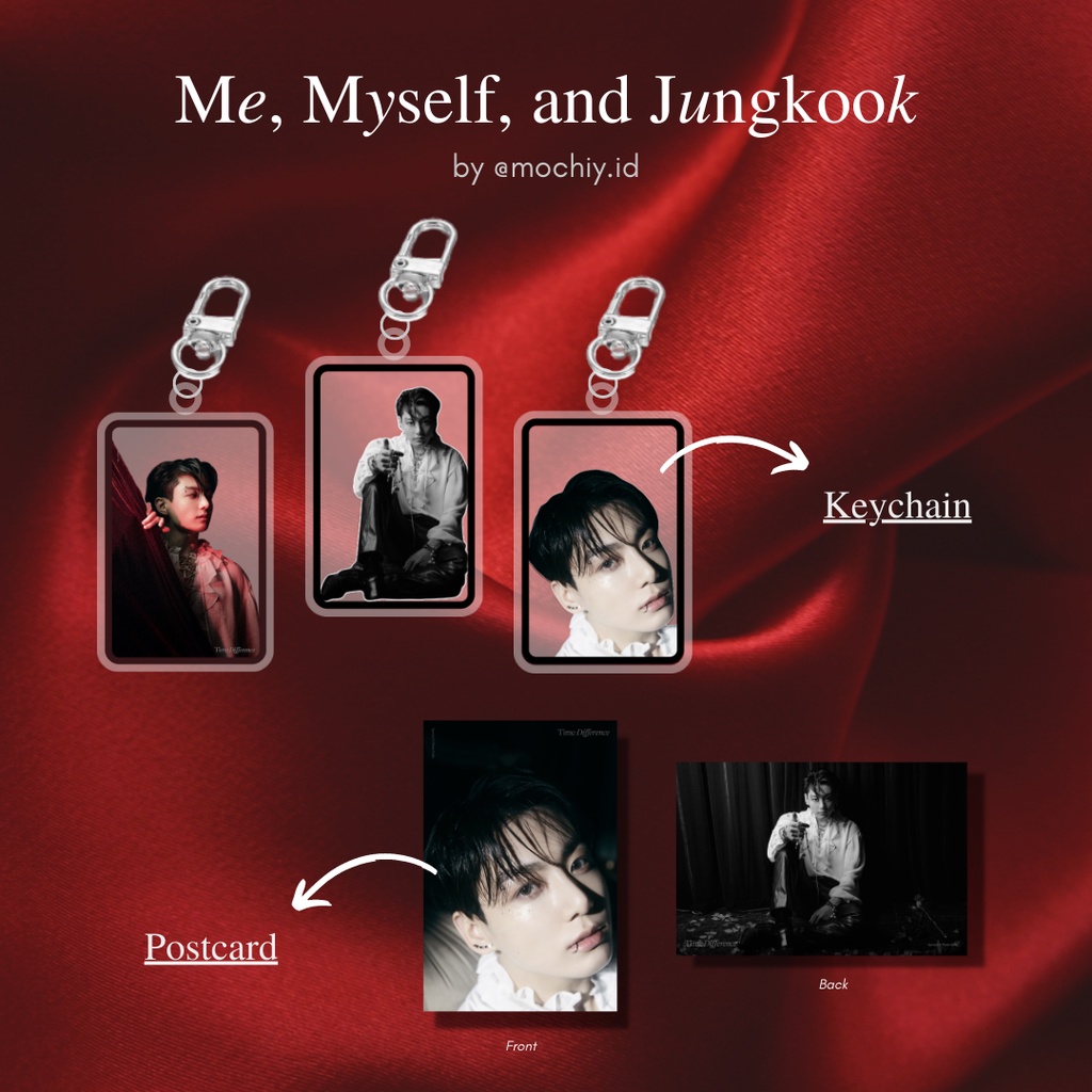 Jual Me, Myself, and Jungkook: Fanmade Keychain & Postcard by @mochiy.id | Gantungan Kunci ...