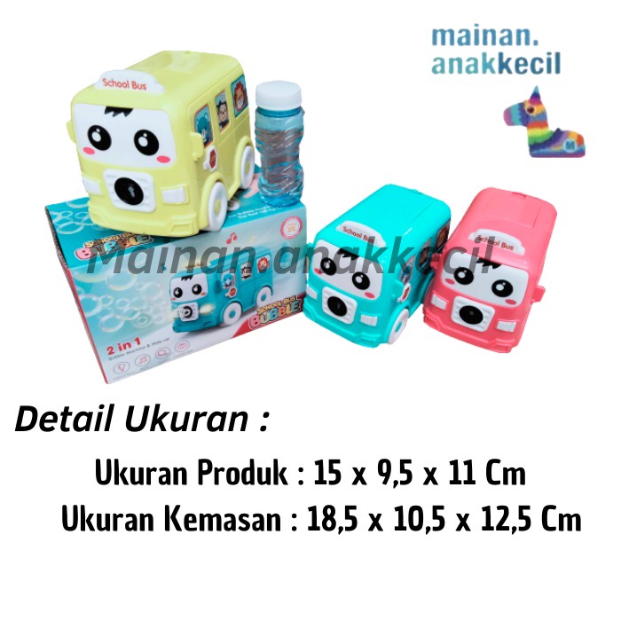 Jual Mainan Anak Bubble School Bus / Bubble Karakter Bus | Shopee Indonesia