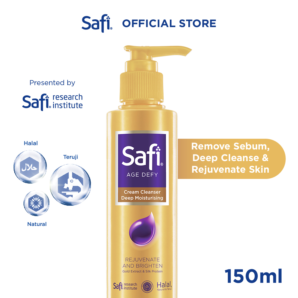 Jual Safi Age Defy Anti Aging Cream Cleanser Deep Moisturiser 150ml ...