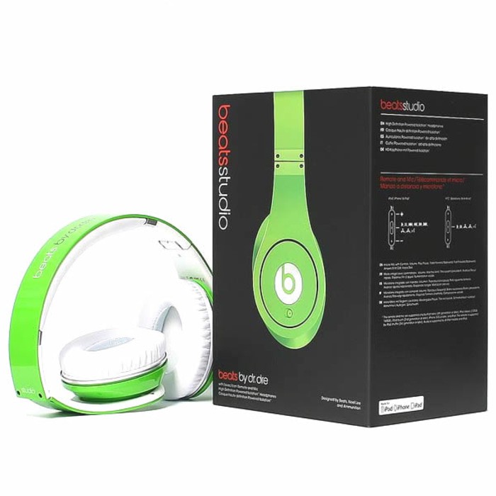 Jual Beats by Dr. Dre Studio Green Headphone OEM Quality Clear Bass ...