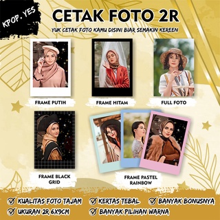 Jual CETAK FOTO UKURAN 2R (Frame Putih, Hitam, Rainbow, Blackgrid, Full ...