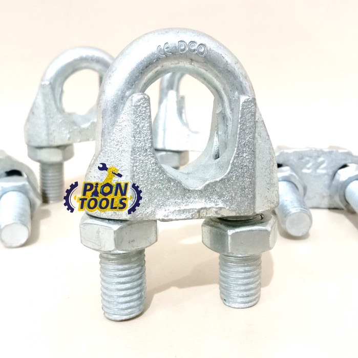 Jual Klem seling 22 mm (7/8") Steel Wire clip Klem kawat seling Kuku ...