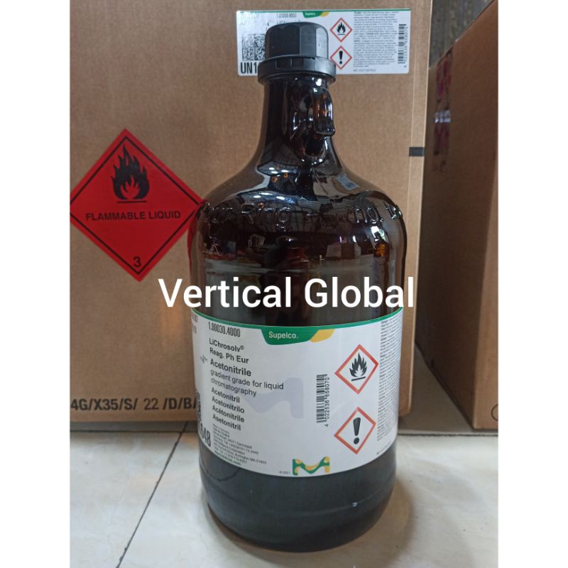 Jual Acetonitrile HPLC Merck 1.00030.4000 | Shopee Indonesia