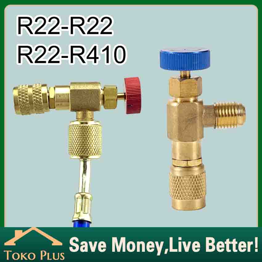 Jual R22/R410 Charging Valve Converter Sambungan Manifold Adapter Katup ...