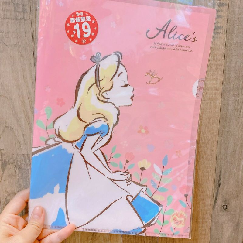 Jual Disney Princess Folder L Map 1 Sekat - Alice Version 1 (ORI TAIWAN ...