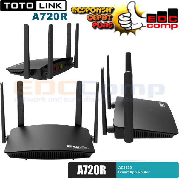 Jual Totolink A720r Ac1200 Wireless Router Dual Band Ac1200 A720r Totolink Indonesia Shopee