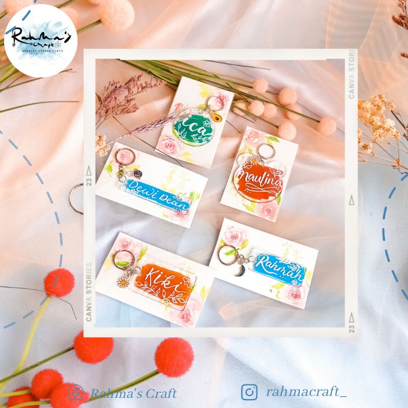 Jual Acrylic Keychain | Gantungan Kunci Akrilik Custom | Keychain ...