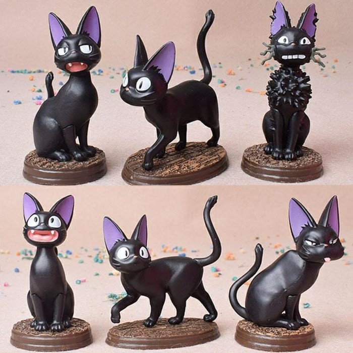Jual Miniatur Topper Cake Figure Kucing Nakal Studio Ghibli Anime Kiki ...