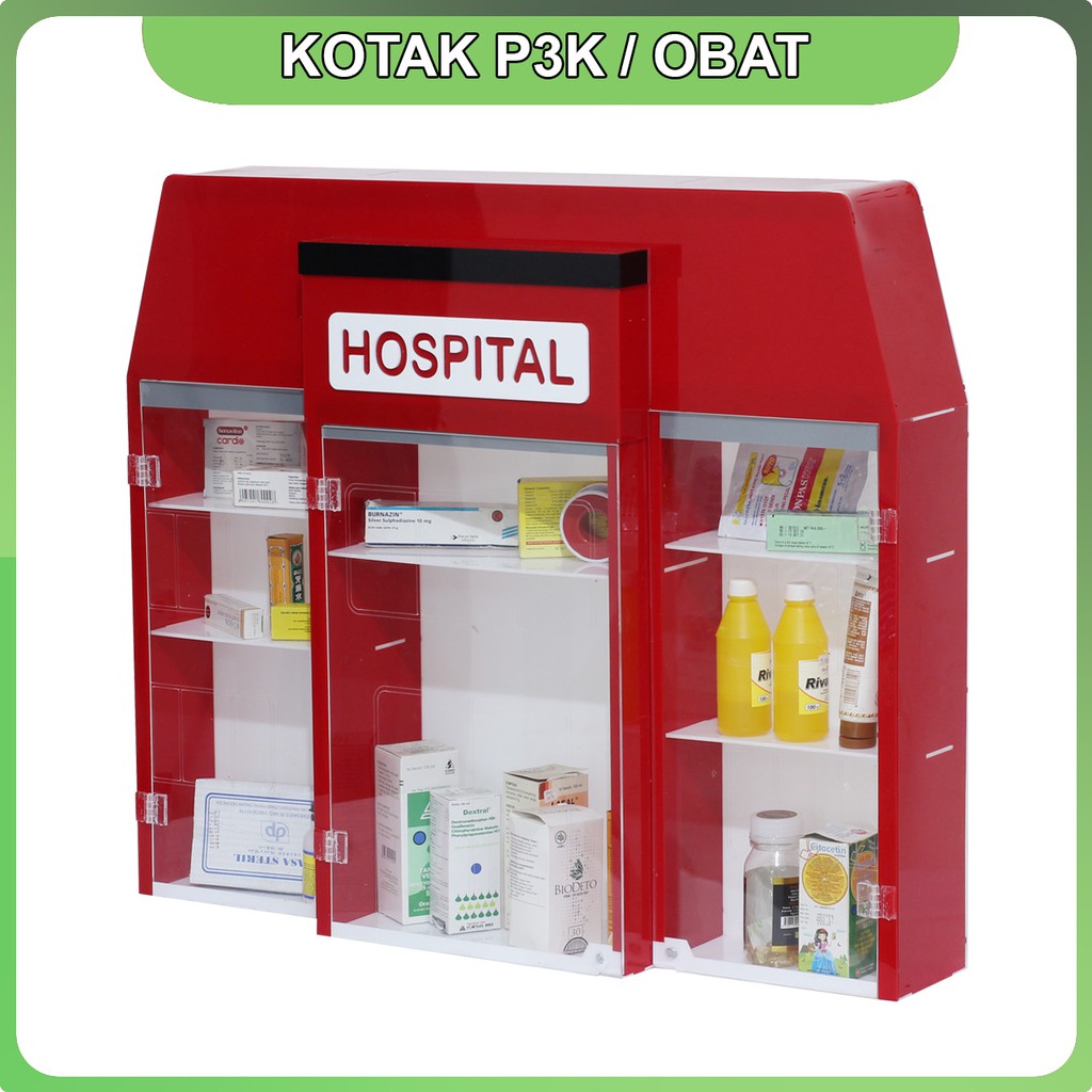Jual Kotak P3K Harian HOSPITAL Edition Large Size Bahan Acrylic/Akrilik ...