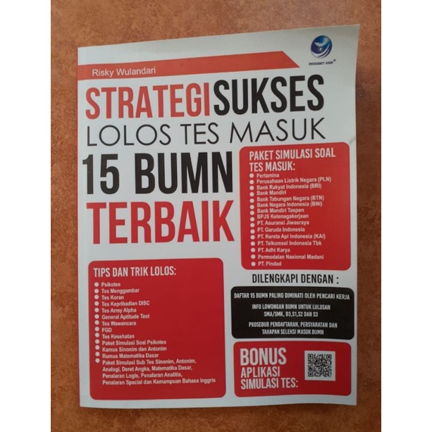 Jual STRATEGI SUKSES LOLOS TES MASUK 15 BUMN TERBAIK | Shopee Indonesia Jual STRATEGI SUKSES LOLOS TES MASUK 15 BUMN TERBAIK | Shopee Indonesia