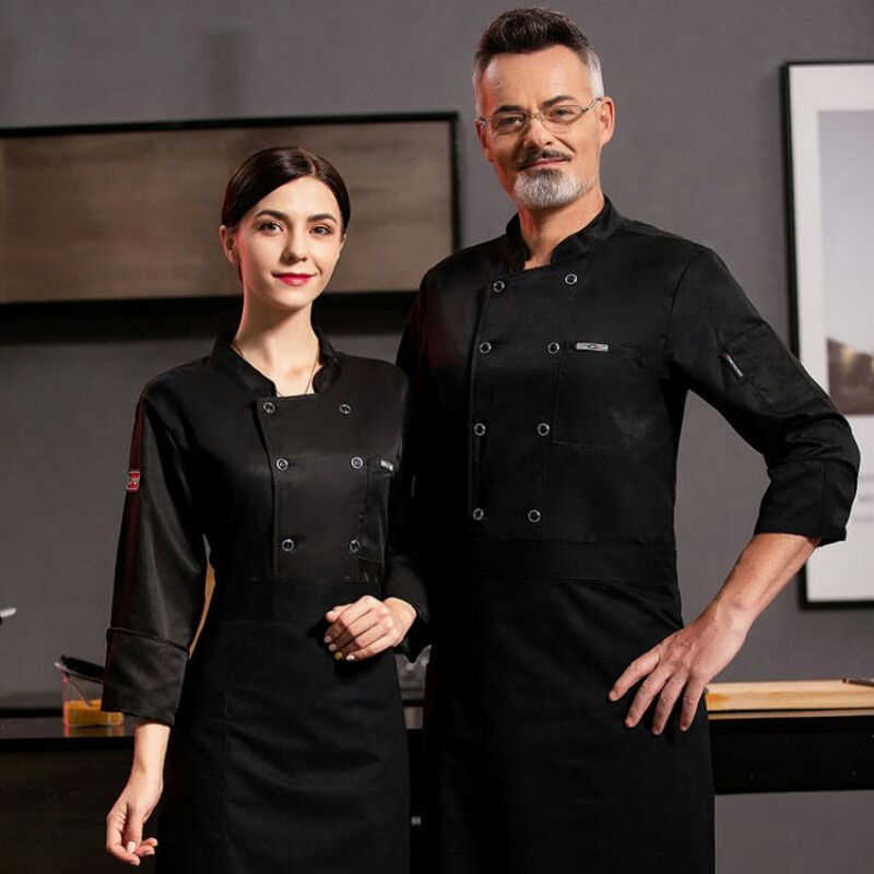 Jual Seragam Koki / Chef Jacket / Seragam Chef | Shopee Indonesia