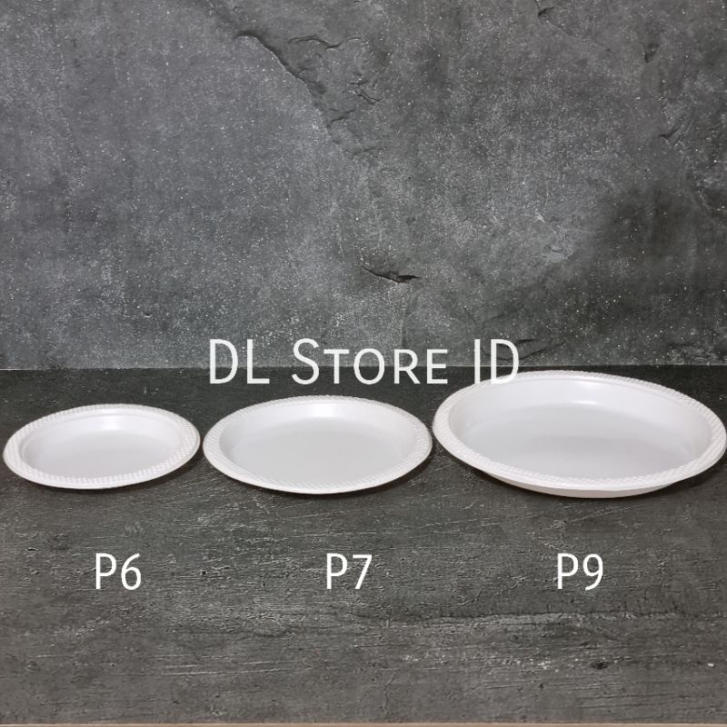 Jual Piring Plastik P7 Ukuran Sedang / Piring Pesta | Shopee Indonesia
