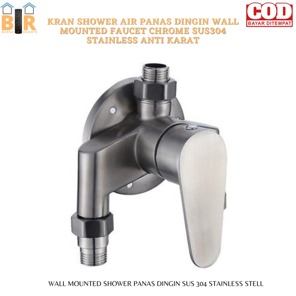 Jual Kran SHOWER AIR PANAS DINGIN WALL MOUNTED FAUCET CHROME SUS304 STAINLESS ANTI KARAT ...