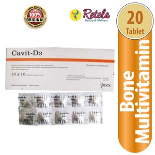 Jual Cavit-D3 10 Tablet (2 Strip Isi 20 Tablet) Suplemen Tulang ...
