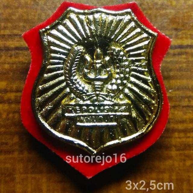 Jual pin polsus kepolisian khusus bahan kuningan cor | Shopee Indonesia