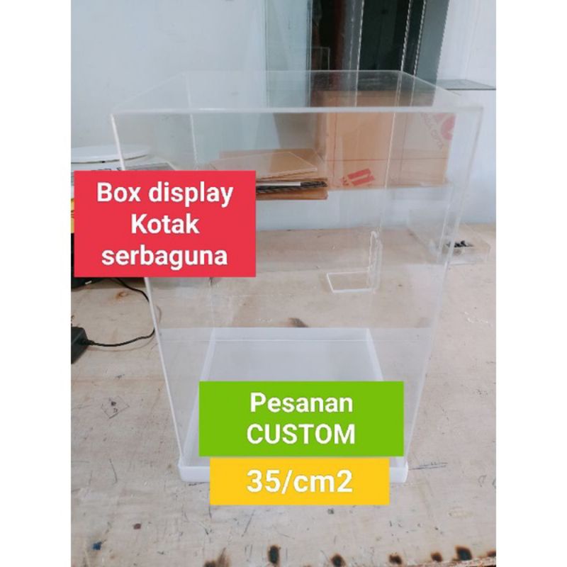 Jual Kotak Display Akrilik / Box Serbaguna Model dan Ukuran Custom ...
