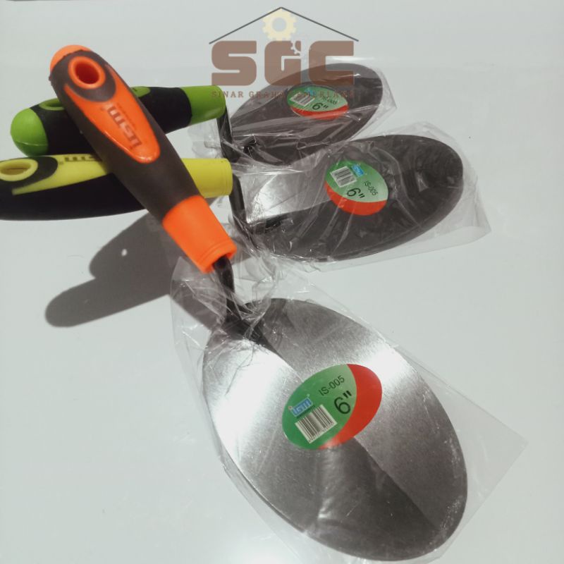 Jual Sendok Semen Tebal 6 inch gagang karet (harga 1 PC) | Shopee Indonesia