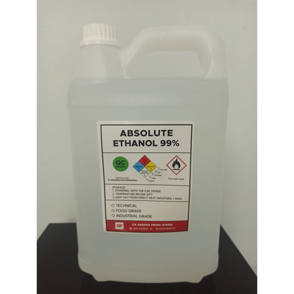Jual ALCOHOL ABSOLUTE 99% 5000 ML | Shopee Indonesia