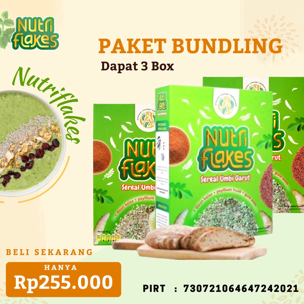 Jual [PAKET HEMAT 3 BOX] NUTRIFLAKES ASLI DISTRIBUTOR RESMI Original ...