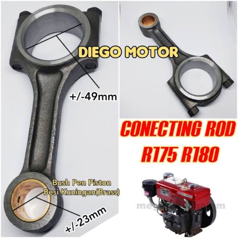 Jual R175 sokar conrod stang seher mesin diesel pengerak R180 cocok untuk dongfeng daito ...