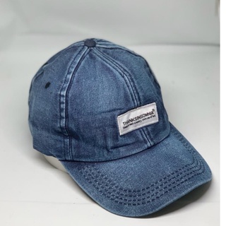 Jual Topi jeans pria jaman sekarang logo thanksinsomnia bahan denim ...