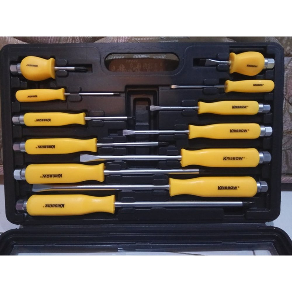 Jual SET OBENG MEKANIK OBENG PUKUL KRISBOW MECHANIC SCREWDRIVER 12 PCS ...