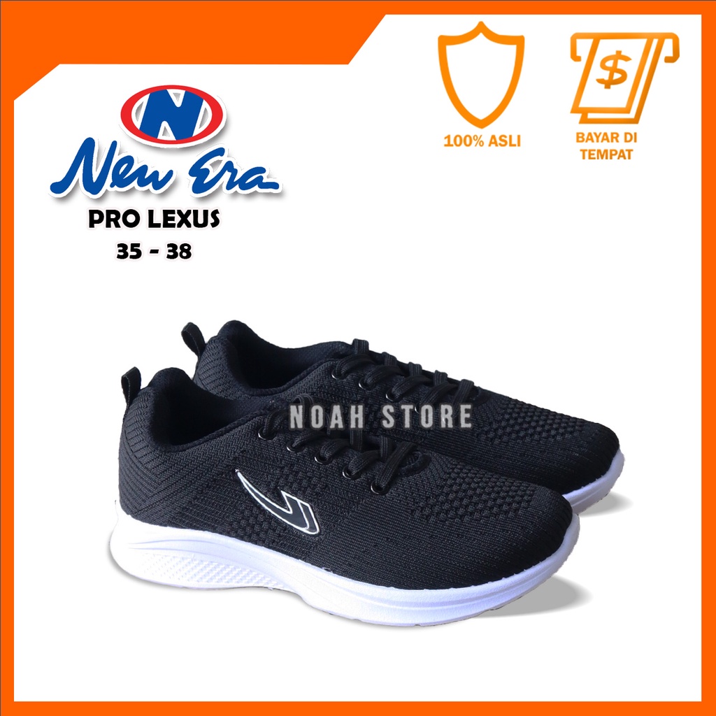 Jual NOAH - Sepatu New Era PRO LEXUS 35-43 / Sepatu Sekolah Hitam / Sepatu Sekolah Anak / Sepatu ...