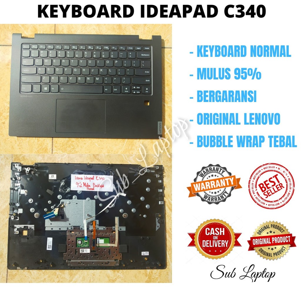 Jual Keyboard Lenovo Ideapad C340 14 C340 14API C340 14IML C340 14IWL ...
