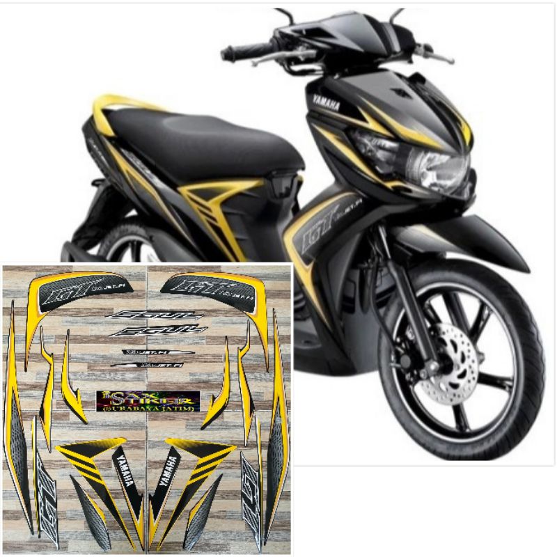 Jual striping original Yamaha Mio soul GT street 115 kuning tahun 2013 ...