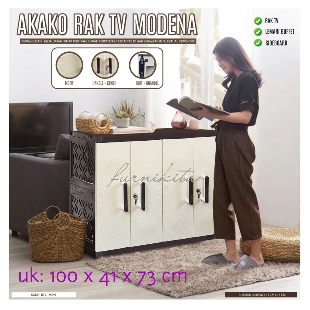 Jual RAK TV AKAKO PLASTIK MODENA MEJA TV PLASTIK MEJA TV MINIMALIS ...