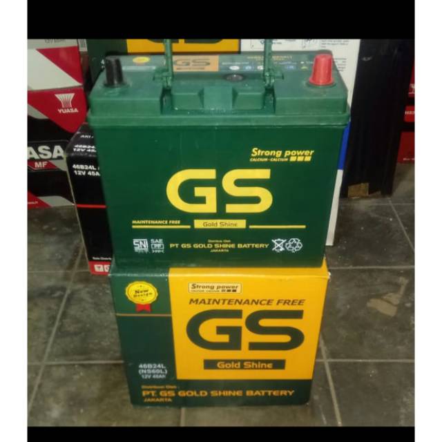 Jual Aki Accu MF Kering NS60L 12V 45Ah 45Amper Gold Shine | Shopee Indonesia