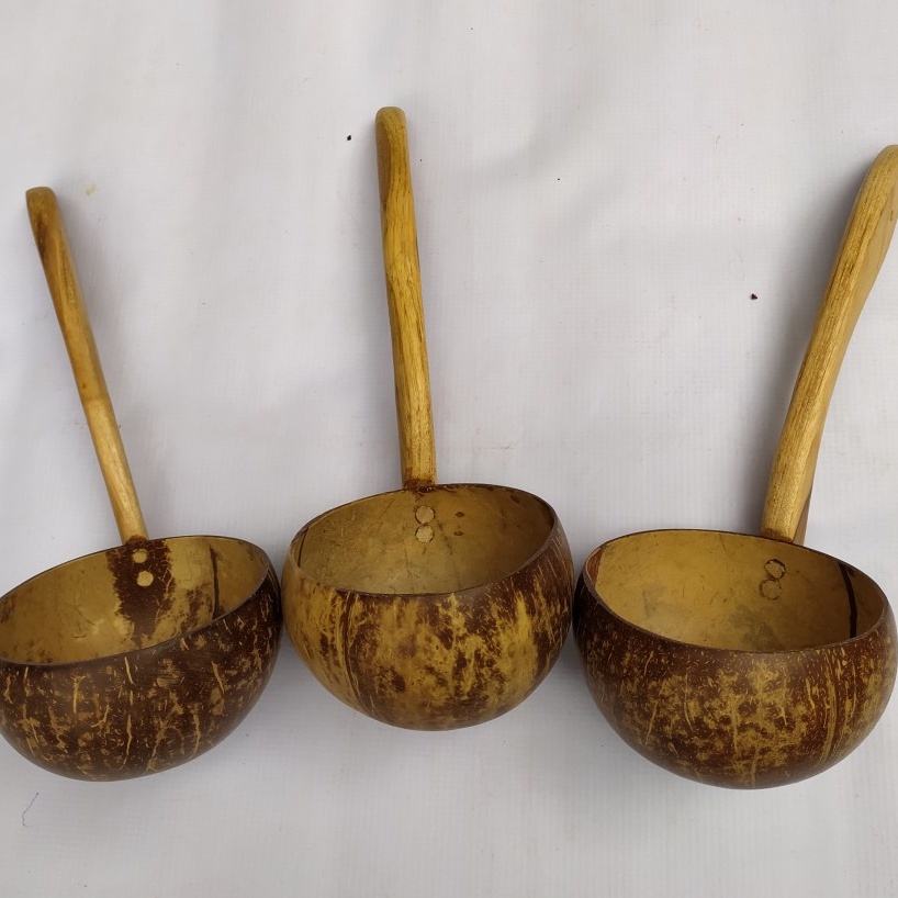 Jual Gayung Siwur Batok kelapa / Jebor air Tradisional / Gayung Kayu ...