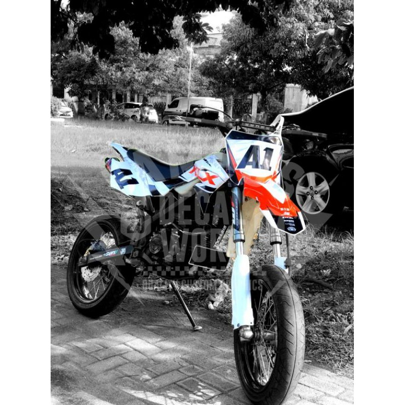 Jual Dekal Sticker Decal Kawasaki D-Tracker Custom Desain Sesuai Selera ...