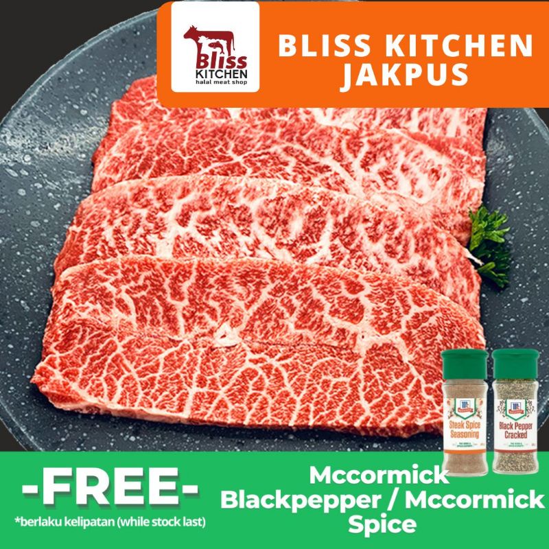 Jual Japanese Wagyu A5 Oyster Blade / A5 Wagyu Misuji Beef Steak 200gr ...