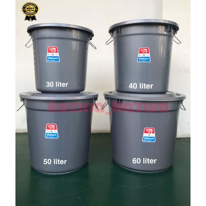 Jual Ember komet star abu - abu 60 liter - 50 liter - 40 liter - 30 liter | Shopee Indonesia