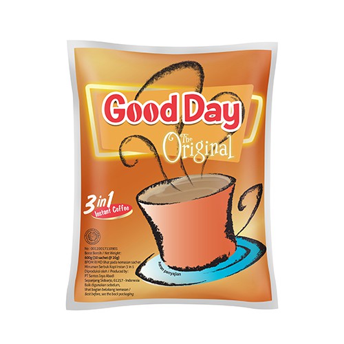 Jual KOPI GOOD DAY The Original (1 x 20 gr) | Shopee Indonesia