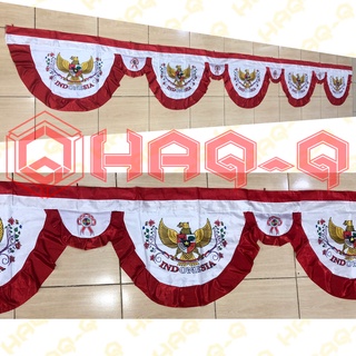 Jual BENDERA UMBUL UMBUL RESPLANG/BACKGROUND Garuda 5 Gelombang 4 Meter - umbul-umbul bekron ...