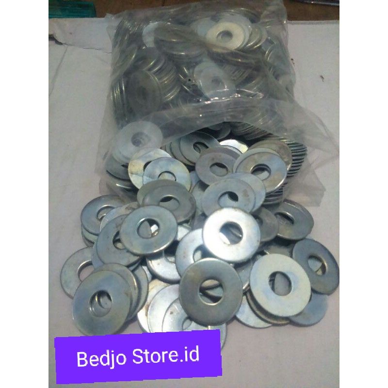 Jual Ring Plat m6/Ring lubang baut 10 (50pcs) | Shopee Indonesia