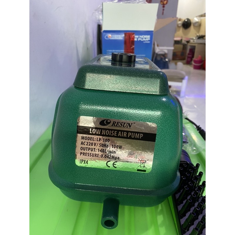 Jual resun lp 100 low noise air pump pompa oksigen aerator body ada ...