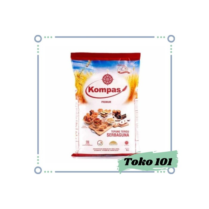 Jual Tepung Terigu Kompas 1kg Indonesia|Shopee Indonesia