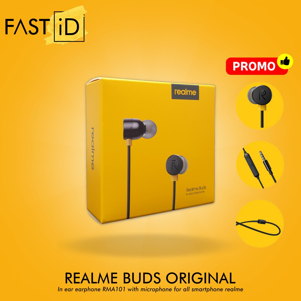 Realme Buds Original Headset Realme RMA101 Magnetic | Shopee Indonesia