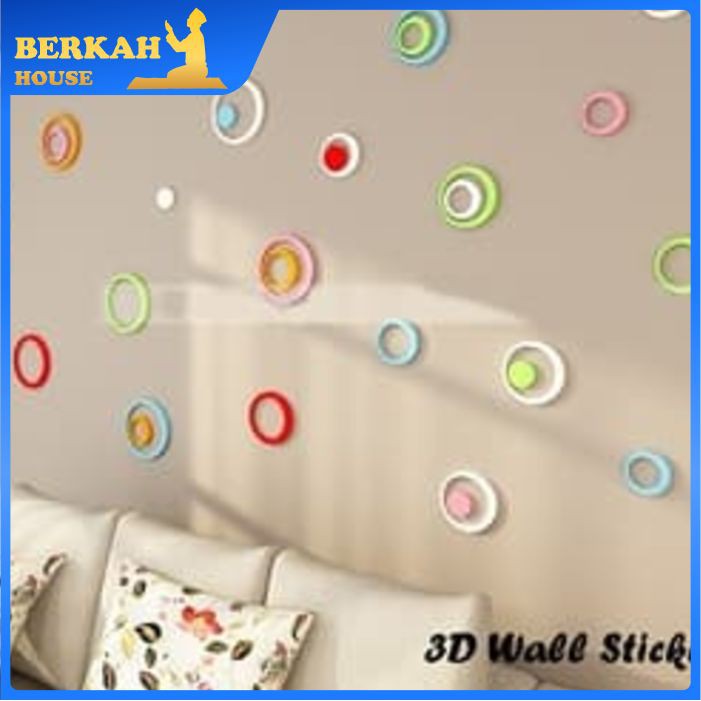 Jual STICKER DINDING HIASAN DINDING STICKER DINDING MODEL BULAT BHS642 ...