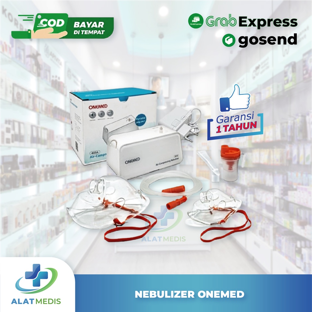 Jual Nebulizer Onemed 405 A Compressor Nebulizer 405A Alat Uap Inhaler ...