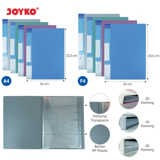 Jual Document Keeper Clear Holder Map File Dokumen Folder Joyko DK ...