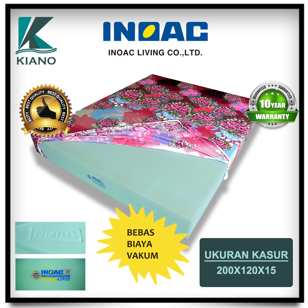 Jual Kasur Busa INOAC Ukuran (200x120x15) / Kasur Busa INOAC ORIGINAL ...
