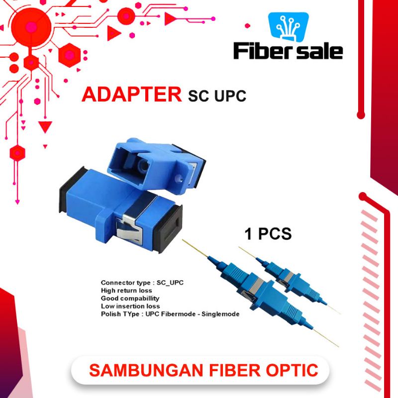 Jual adapter sambungan konektor SC UPC Fiber Optik FTTH | Shopee Indonesia
