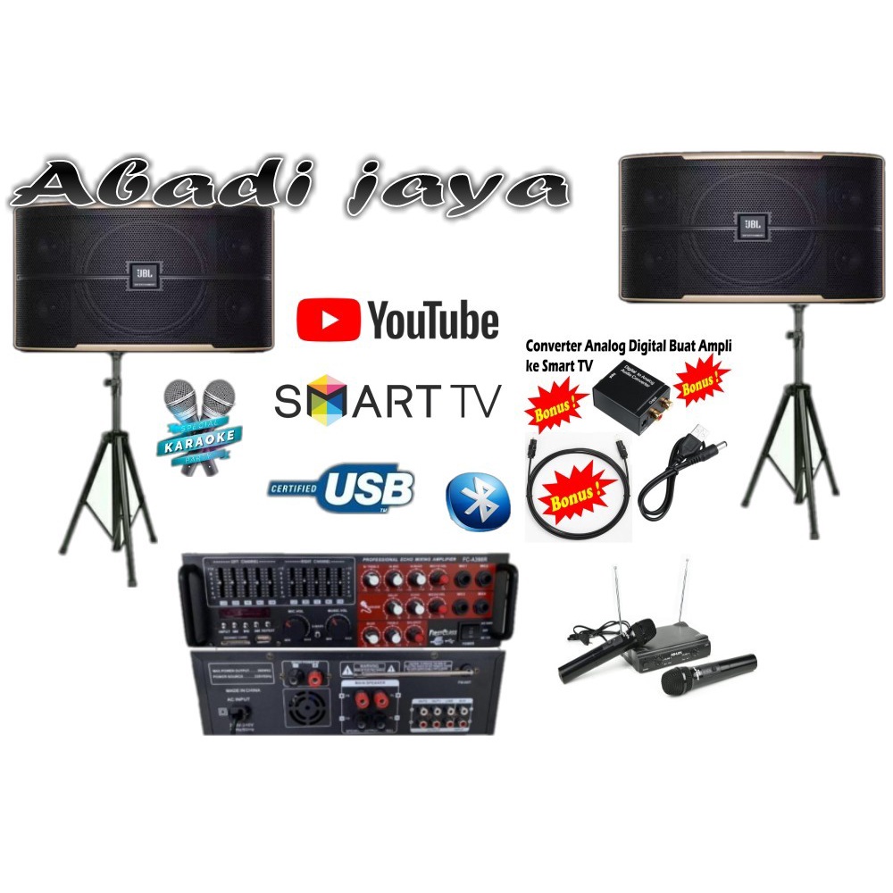 Jual paket sound system jbl pasion 10 10 inch original karaoke smart tv ...
