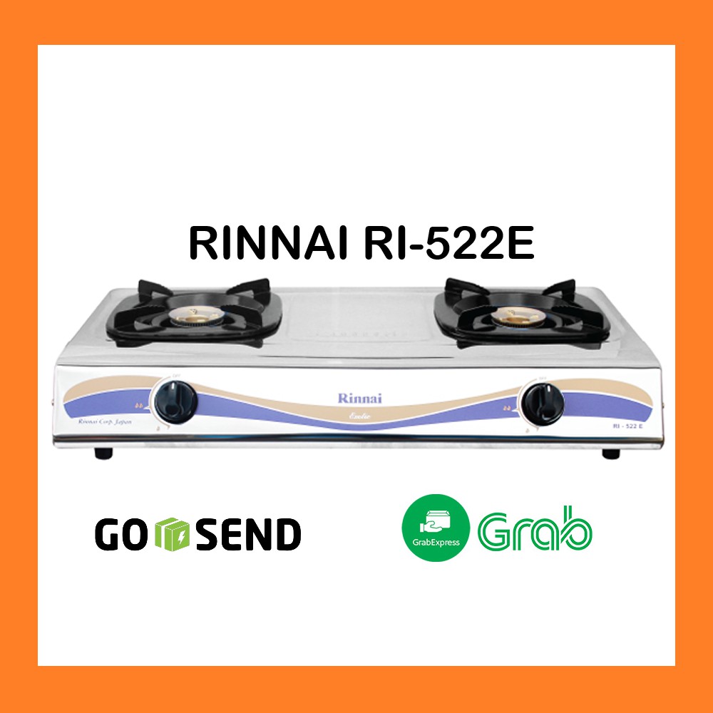 Jual Kompor Rinnai RI 522 E Kompor Gas 2 Tungku | Shopee Indonesia
