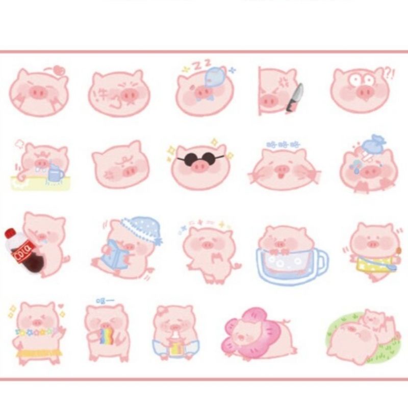 Jual Stiker Kartun Babi Lucu | Shopee Indonesia