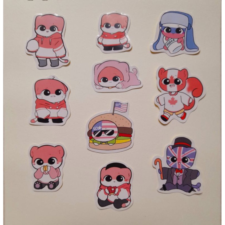 Jual COUNTRYHUMANS STICKERS SET 10 PCH | Shopee Indonesia